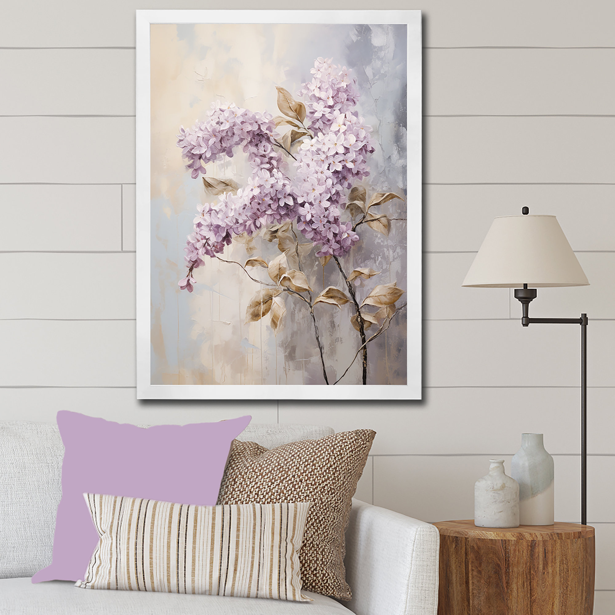 Winston Porter Blooming Lilac Melody IV On Canvas Print | Wayfair